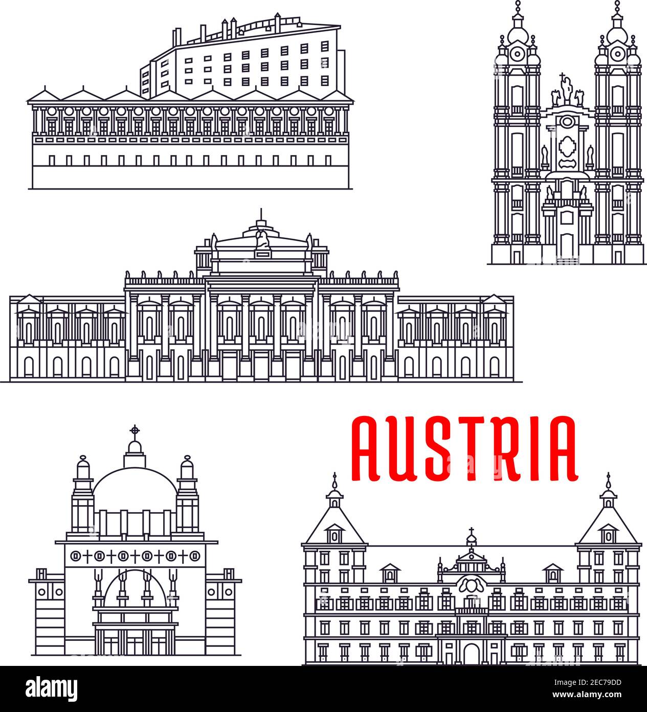 Melk abbey Stock Vector Images - Alamy