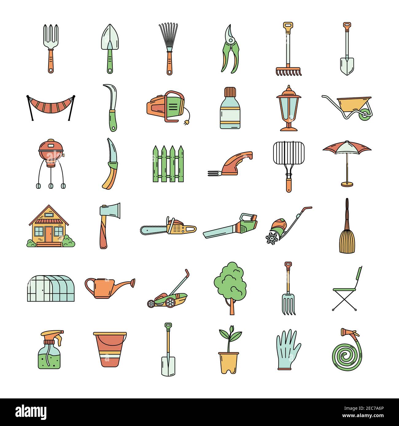 Garden scissors icon outline Cut Out Stock Images & Pictures - Alamy
