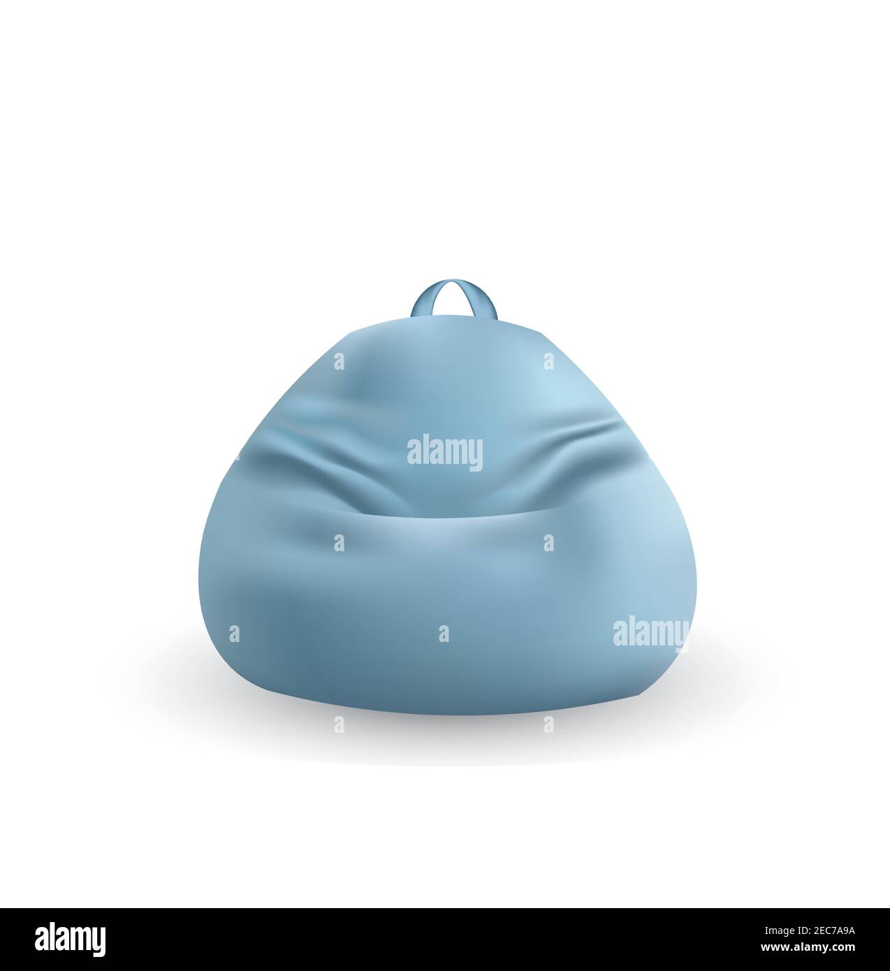 Blue lazy bag. vector illustration Stock Vector Image & Art - Alamy
