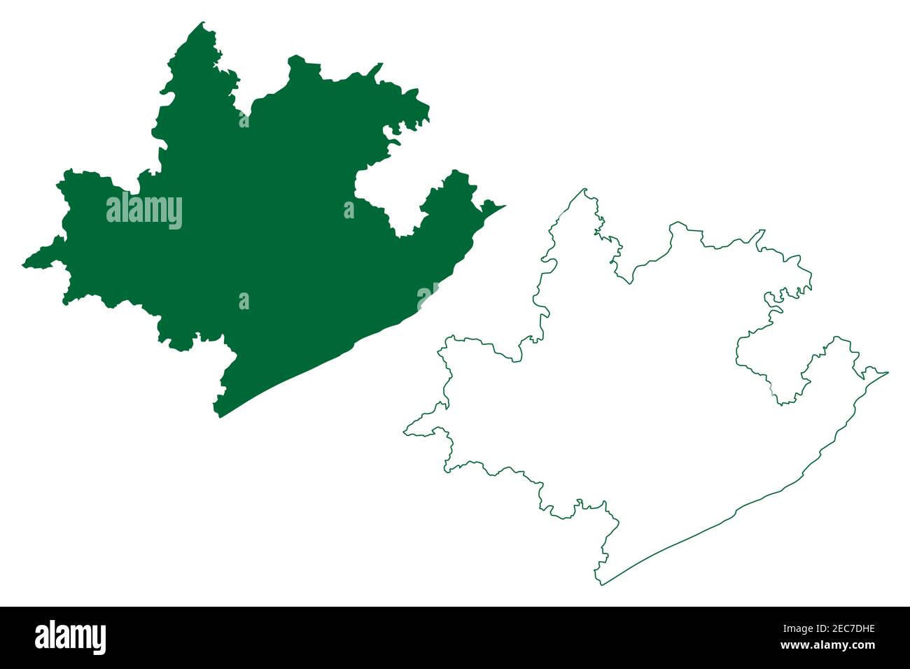 Visakhapatnam district (Andhra Pradesh State, Republic of India) map ...