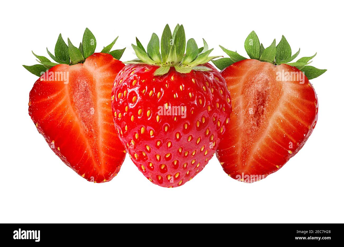 strawberry isolated on white background Stock Photo - Alamy