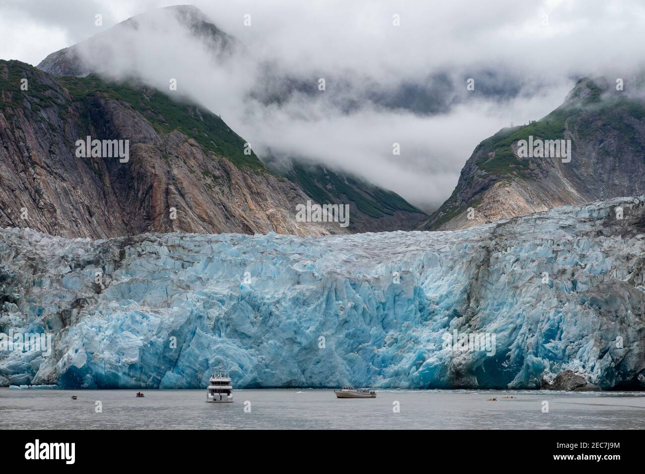 Tracy Arm Fjord with Sawyer Glacier in Southeast Alaska Stock Photo - Alamy