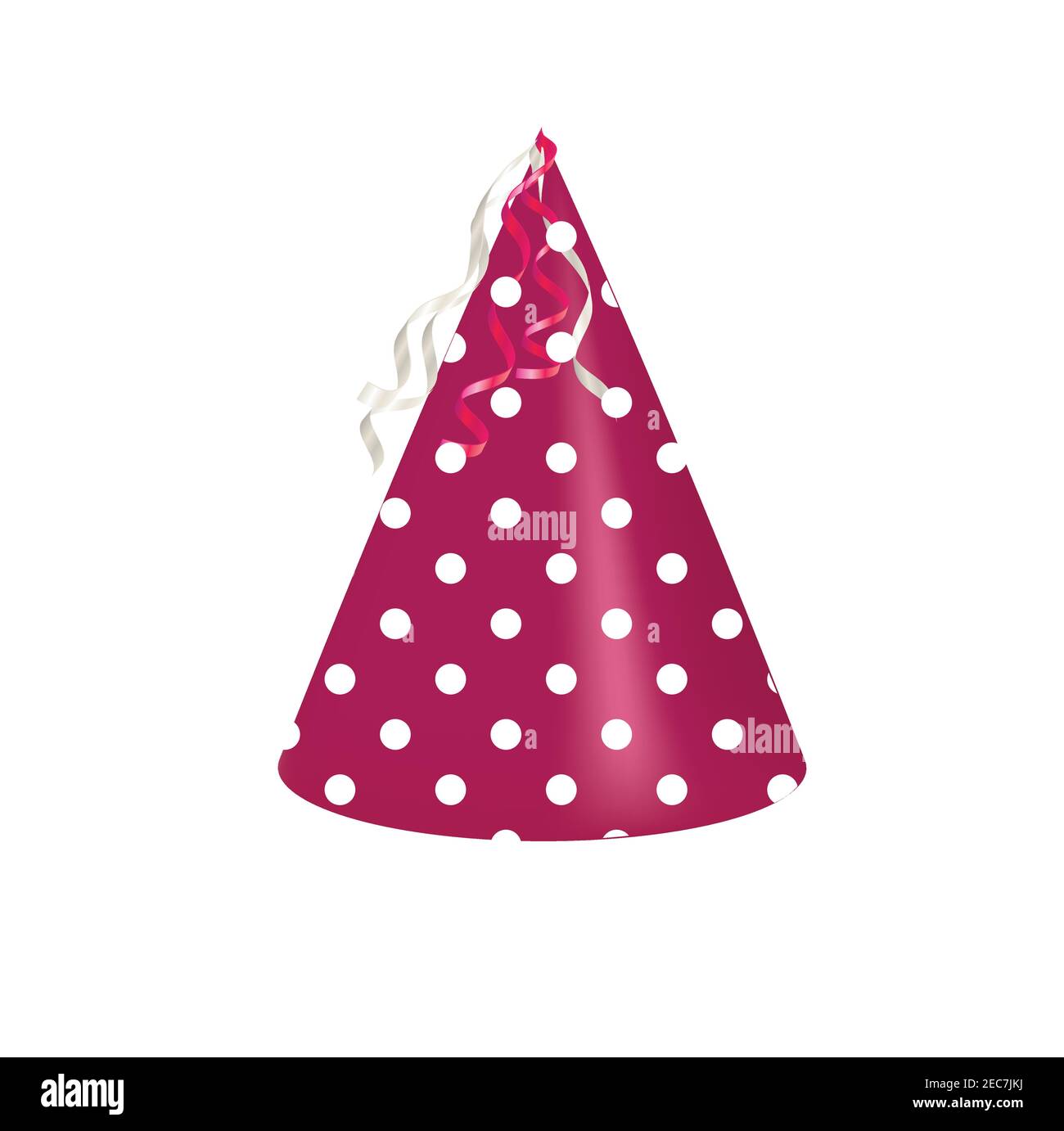 Pink party hat. vector illustration Stock Vector Image & Art - Alamy