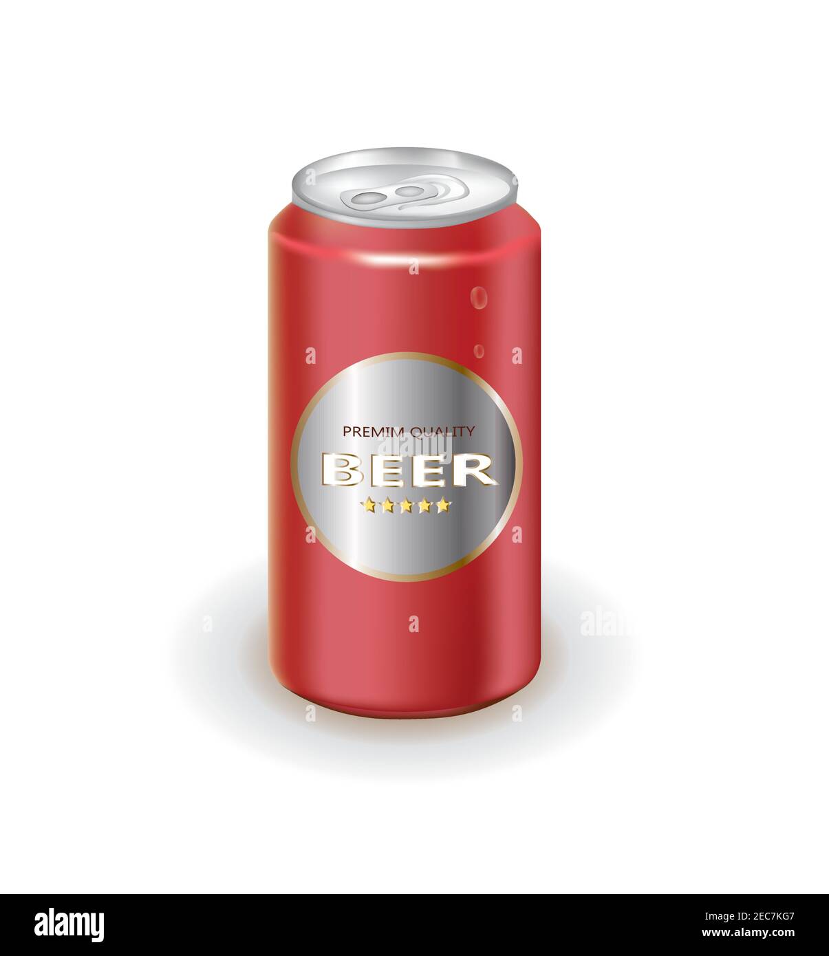 Red beer can. vector illustration Stock Vector Image & Art - Alamy
