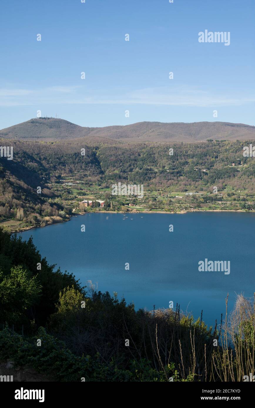 Lake Nemi (Italian: Lago di Nemi), a small volcanic lake in the region ...