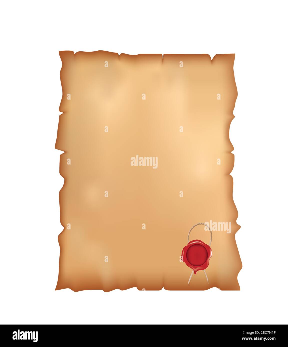 Old paper scroll wax Stock Vector Images - Alamy