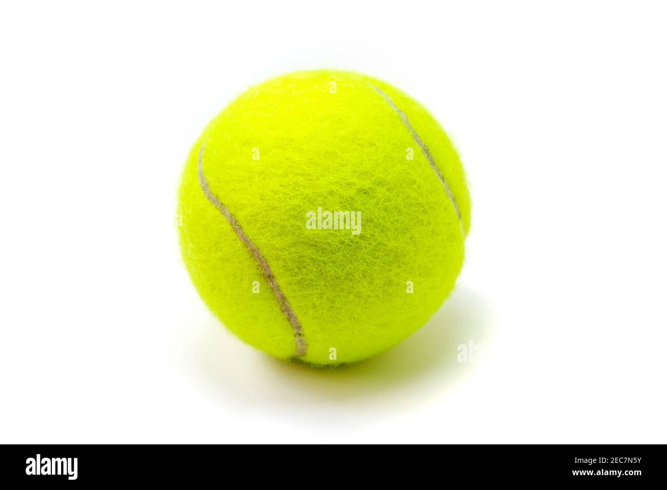 Yellow tennis ball on white background. Isolated tennis ball. Yellow ...
