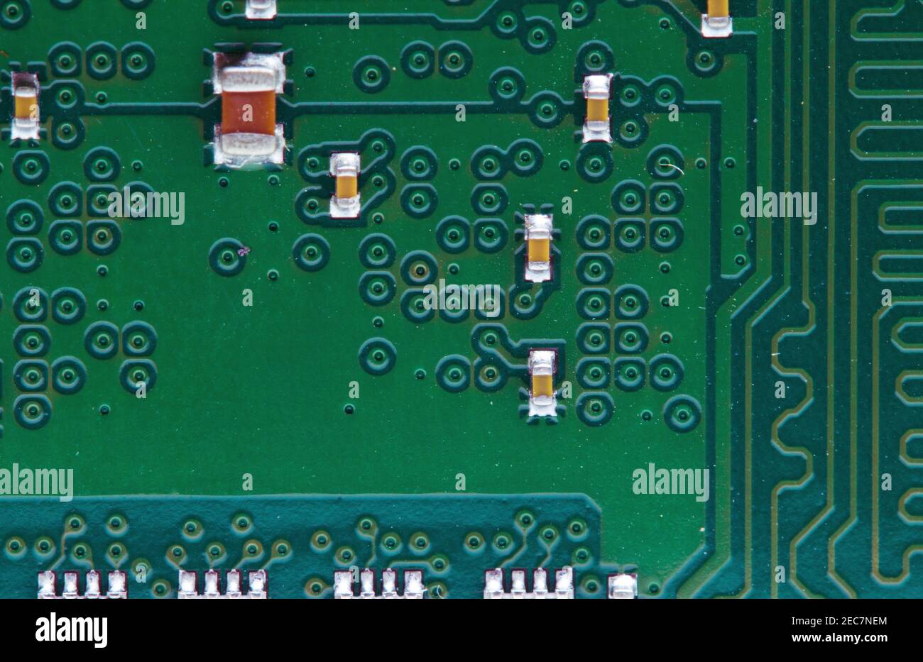 Computer Chip Background Green