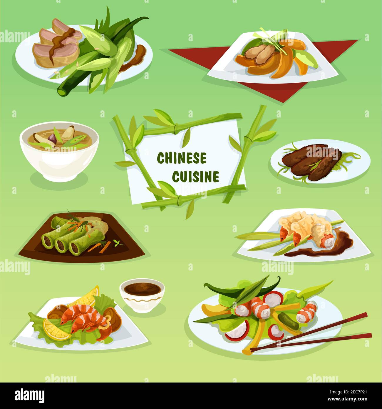 Chinese fried rice pork Stock Vector Images - Alamy