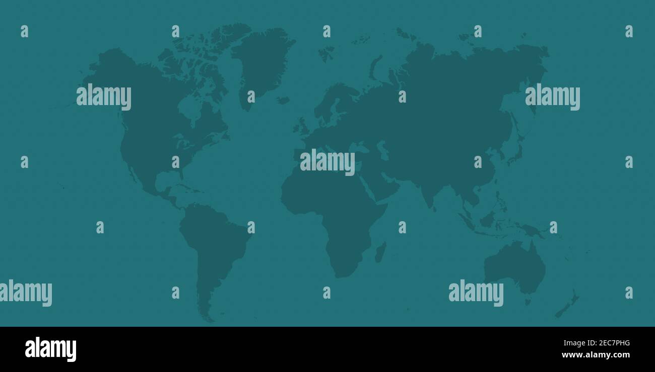 Flat world map hi-res stock photography and images - Alamy