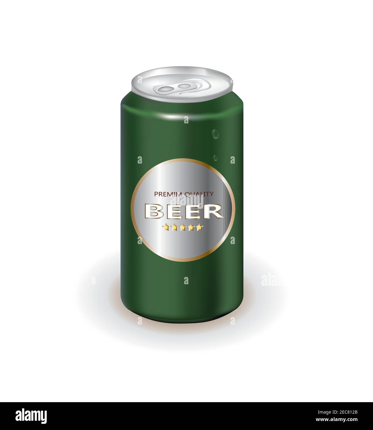 Green beer can. vector illustration Stock Vector Image & Art - Alamy