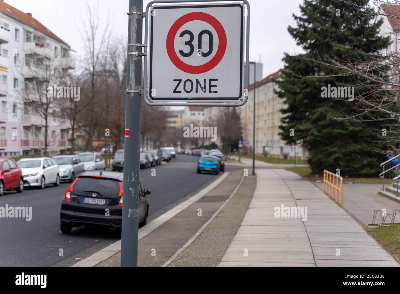 German speed limit traffic sign hi-res stock photography and images - Alamy
