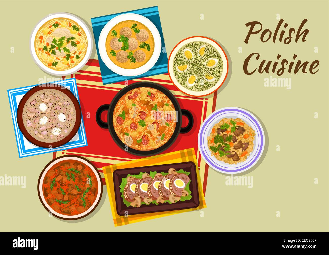 Polish beef goulash Stock Vector Images - Alamy