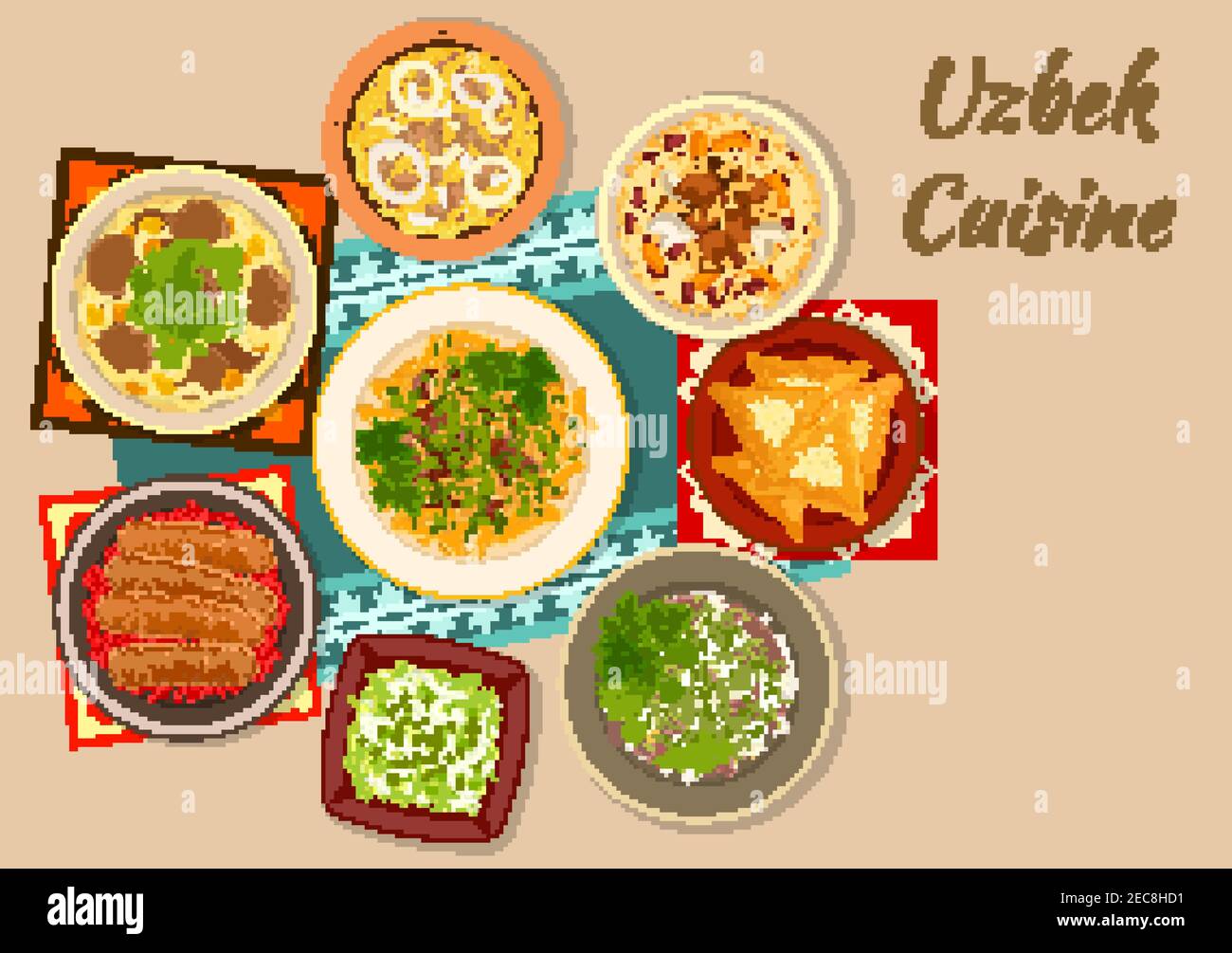 Pickle noodle Stock Vector Images - Alamy