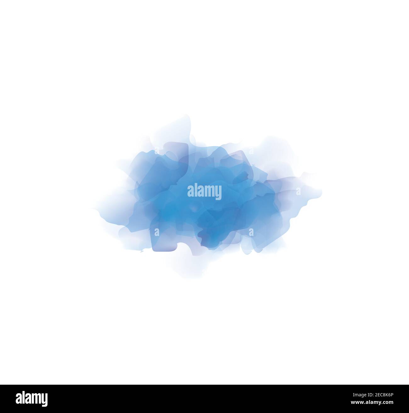 Watercolor brush blue. vector illustration Stock Vector Image & Art - Alamy