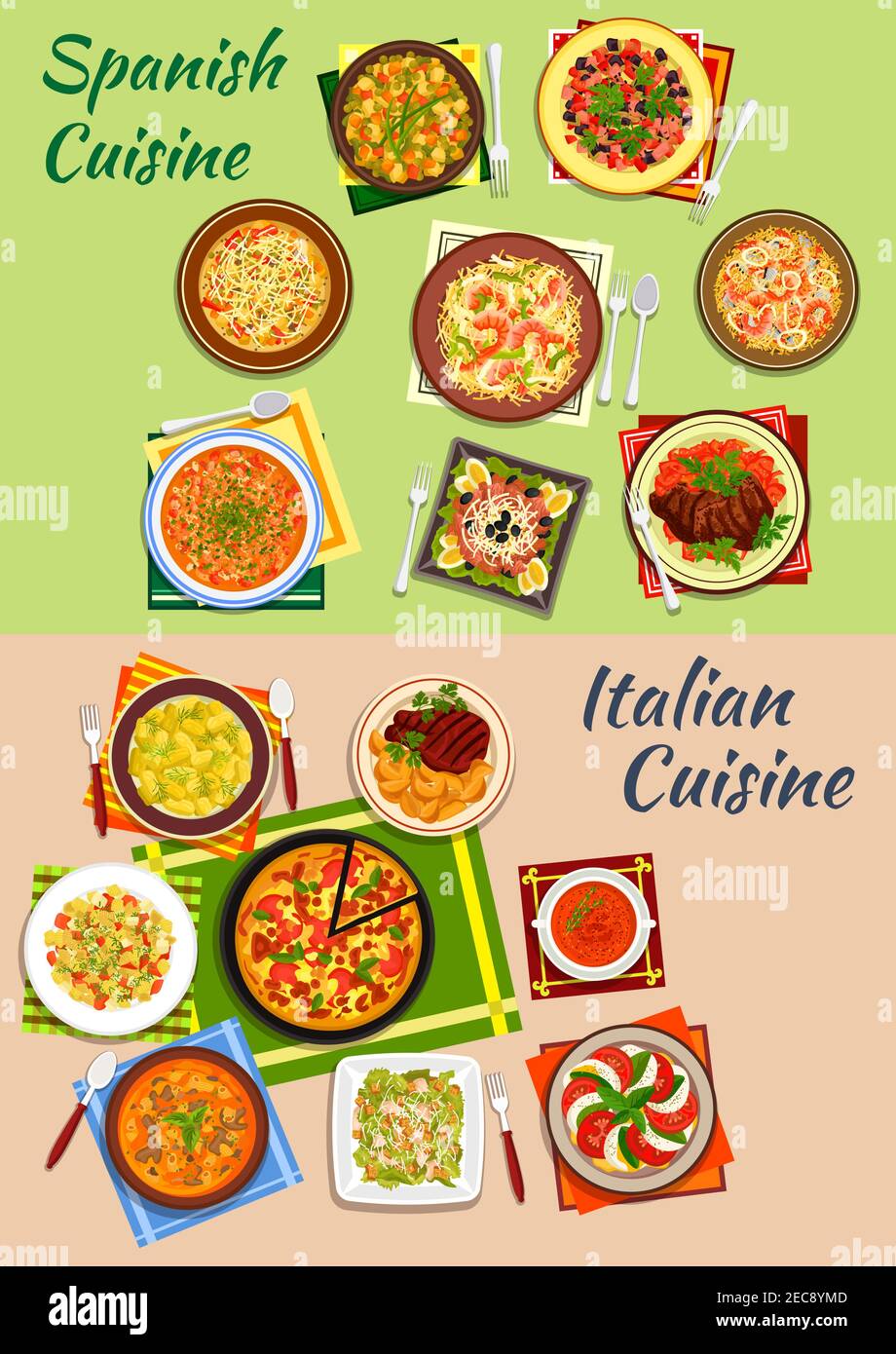 Pasta seafood italy Stock Vector Images - Alamy