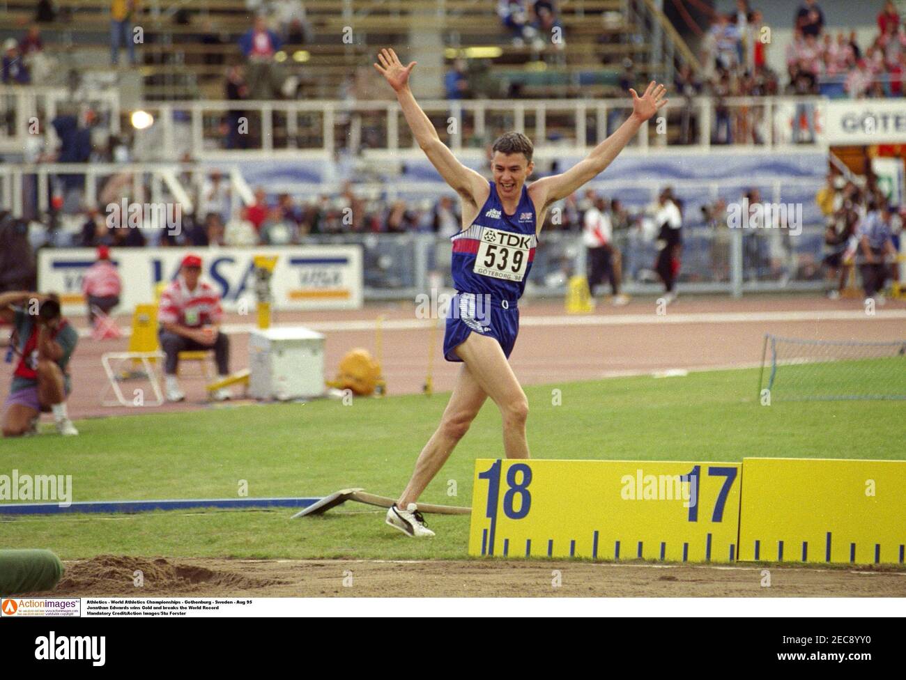 Breaks the world record and wins gold hi-res stock photography and ...