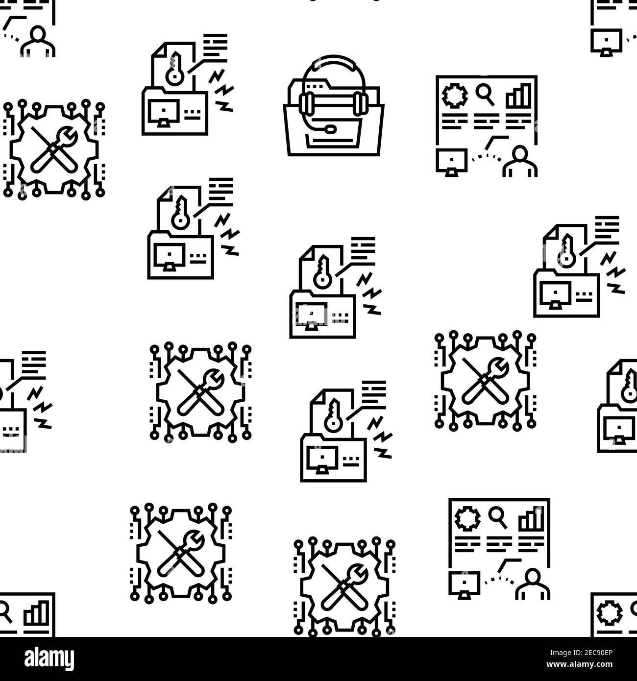 Incident Management Vector Seamless Pattern Stock Vector Image & Art ...