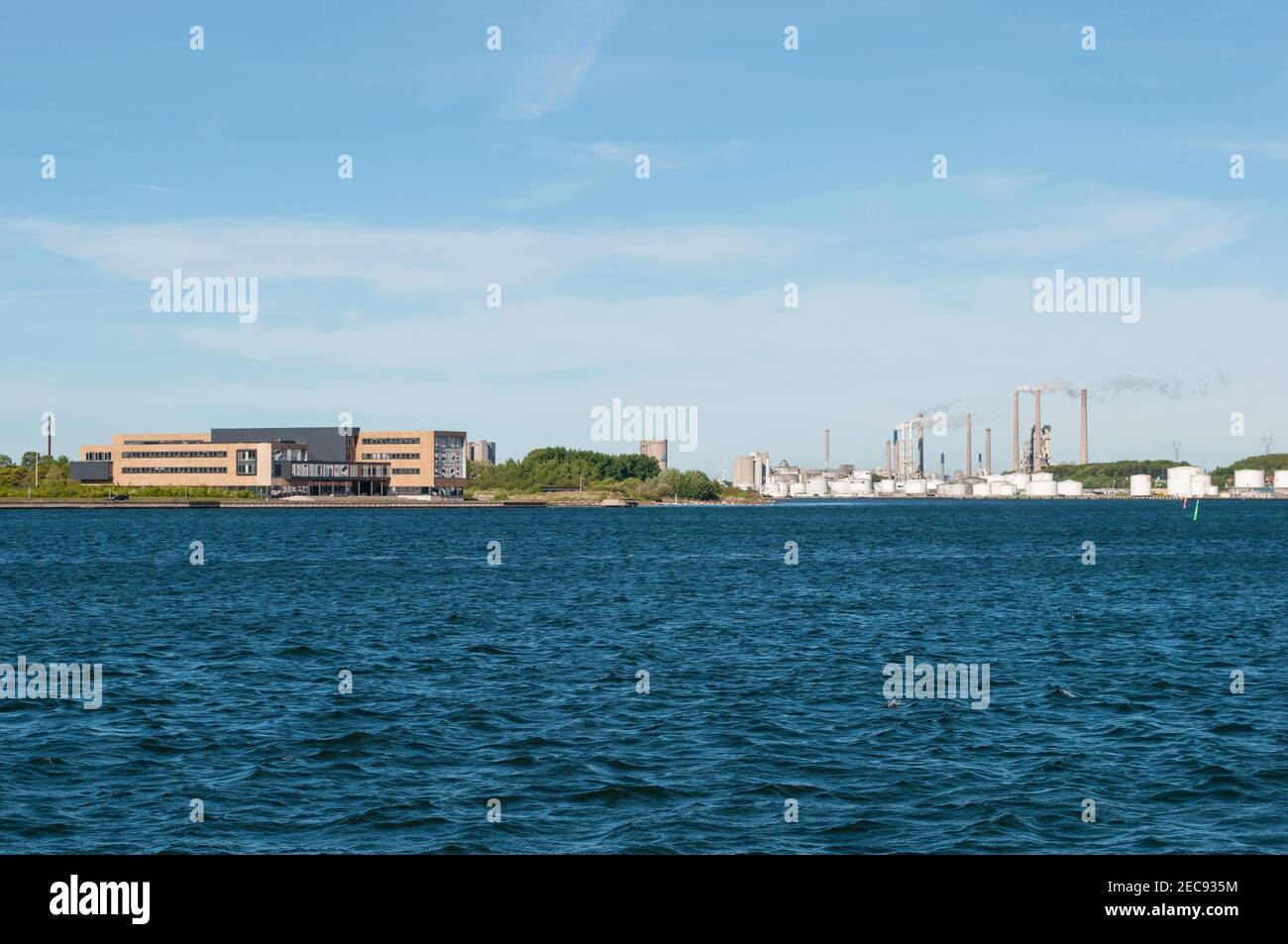 Aalborg harbor in Denmark Stock Photo - Alamy