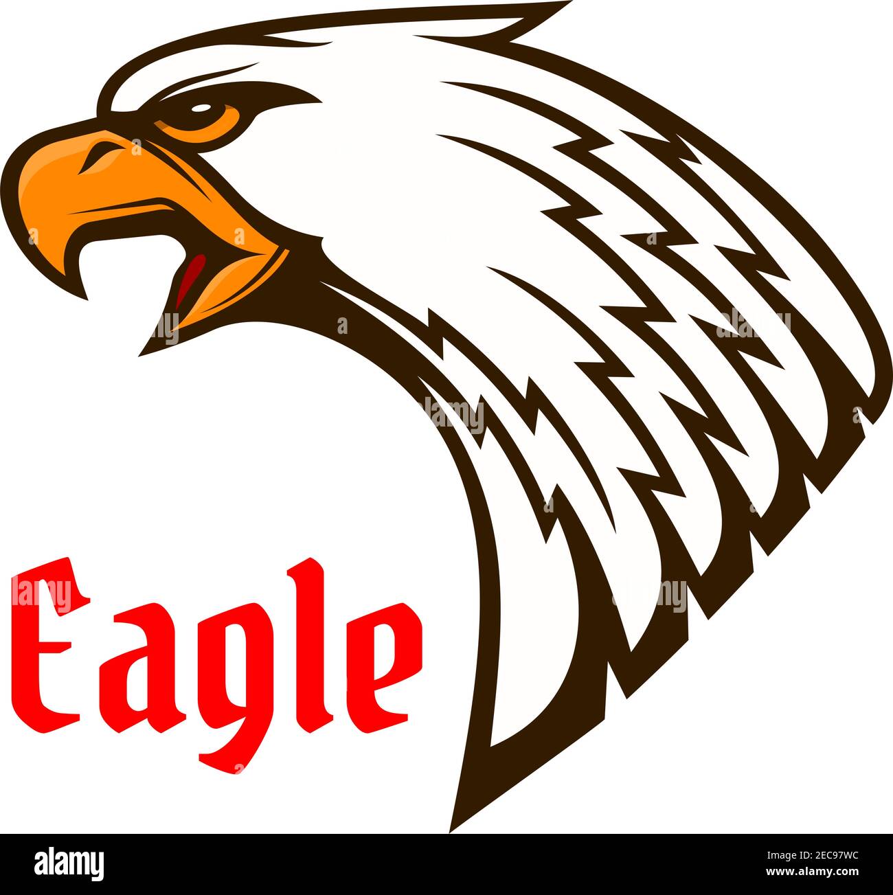 American bald eagle screaming Stock Vector Images - Alamy