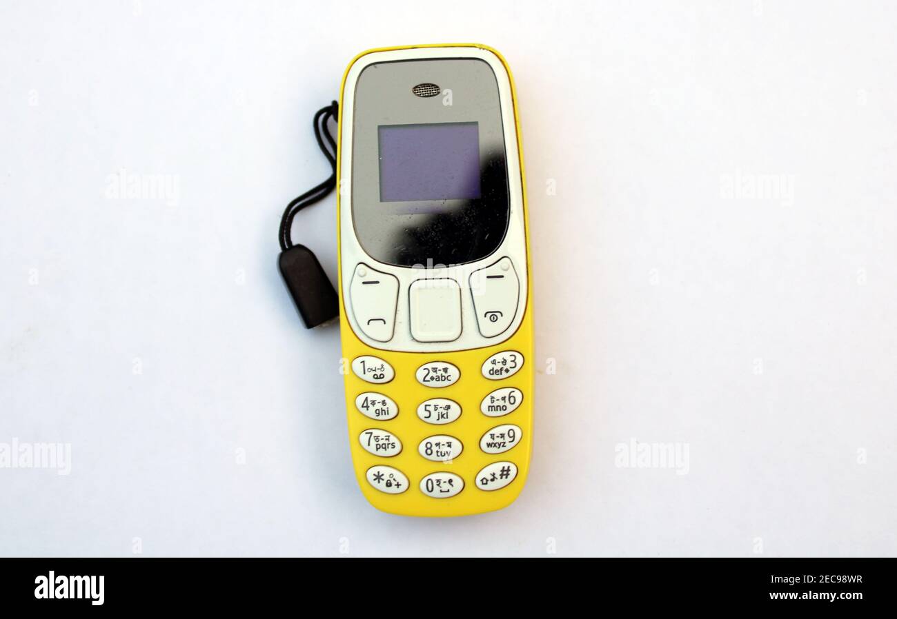 Small phone on the white background photo capture from Bangladesh Stock ...