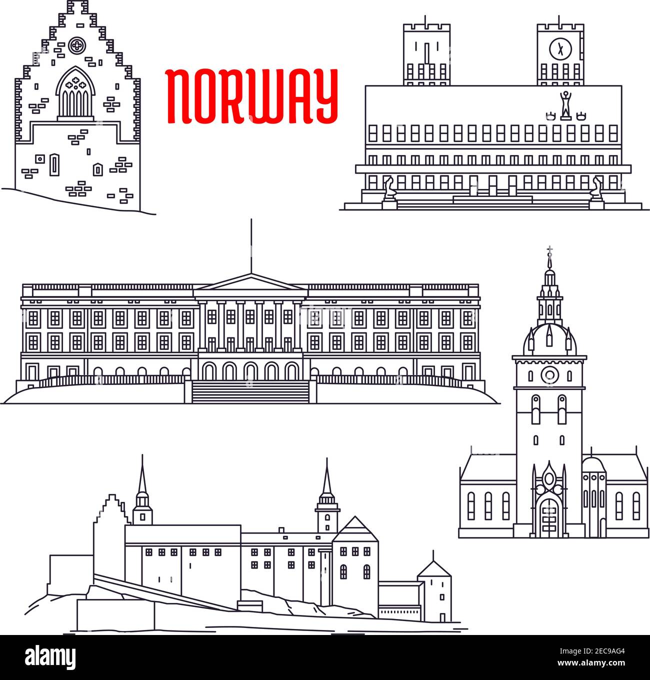 Religion in norway Stock Vector Images - Alamy