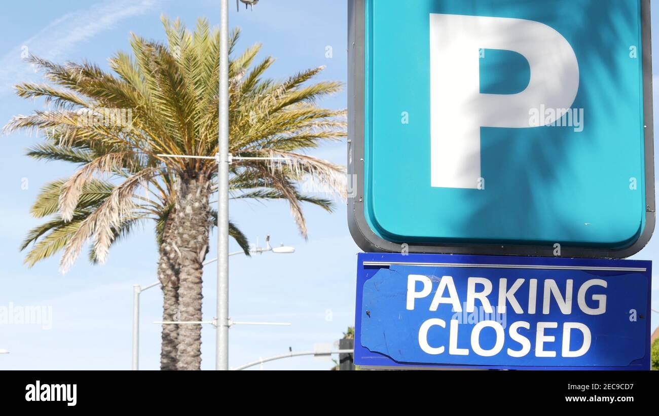 Parking lot sign as symbol of traffic difficulties and transportation ...