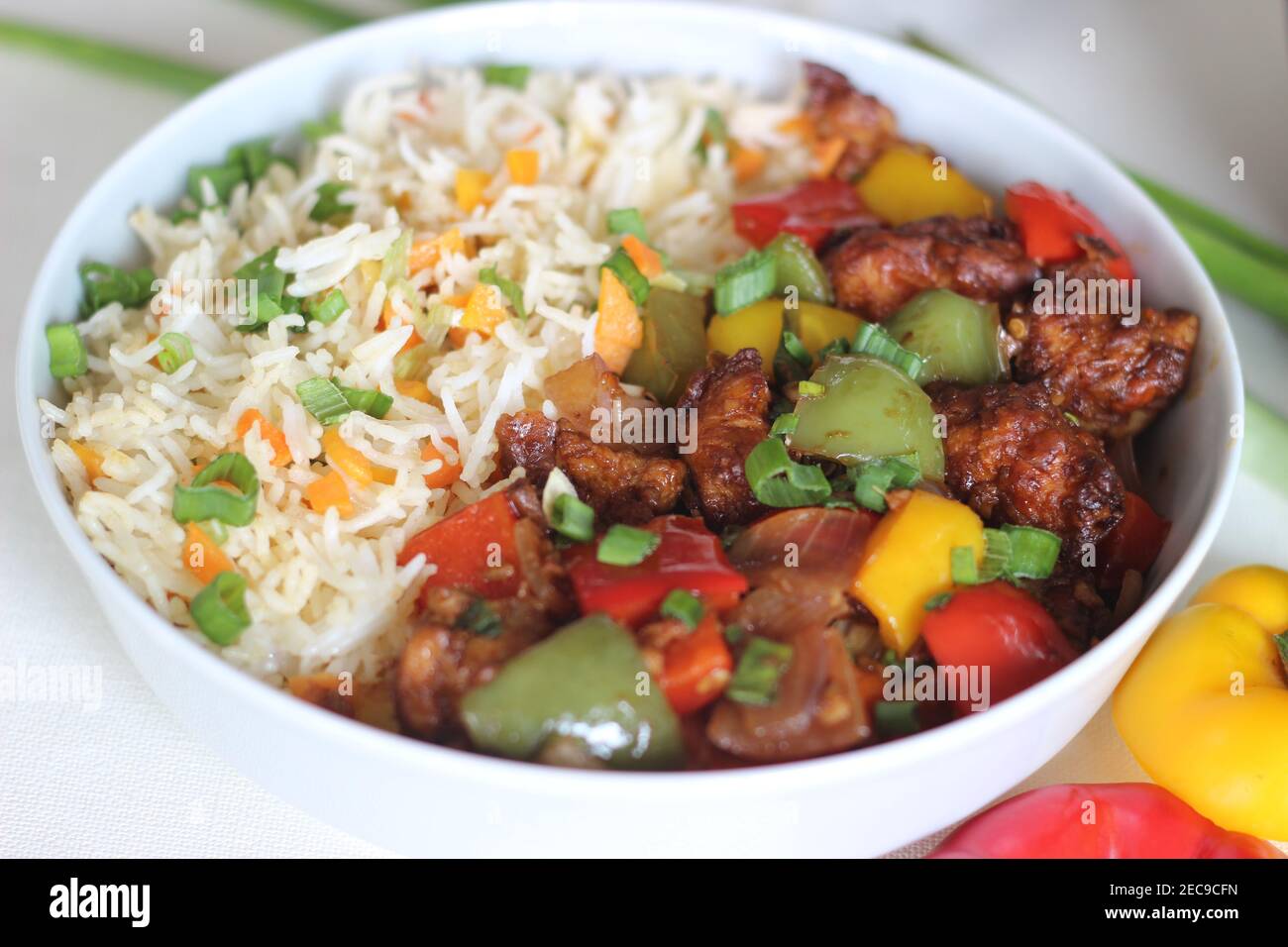 Fried Rice And Chilli Chicken