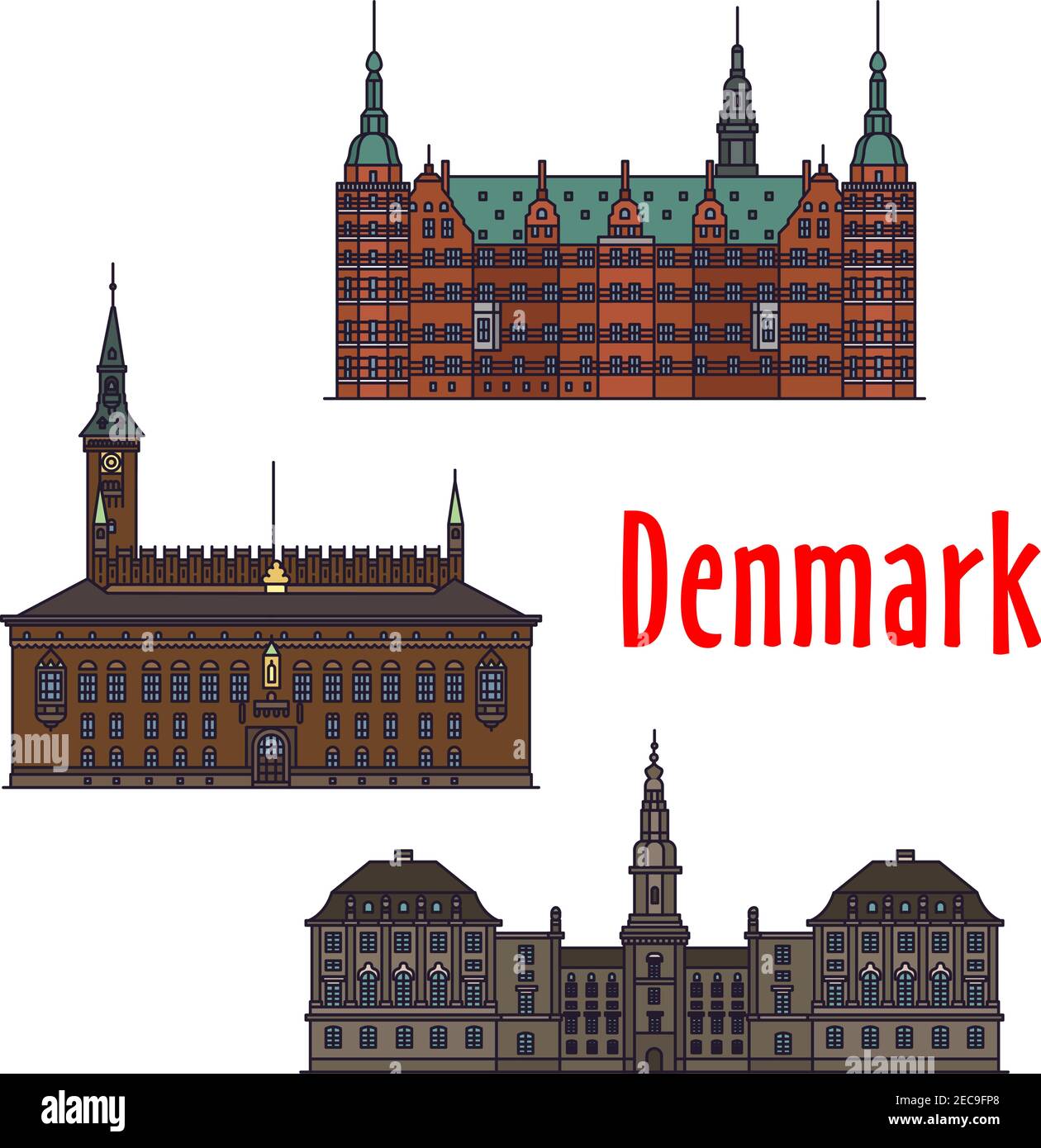Danish royal history Stock Vector Images - Alamy