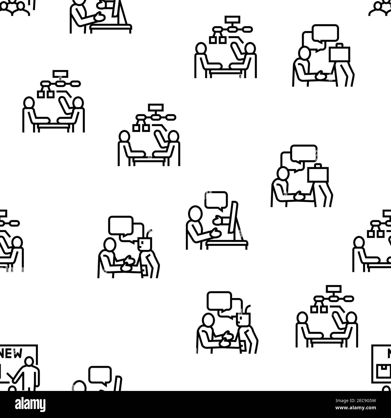 Introduction Speech Vector Seamless Pattern Stock Vector Image & Art ...