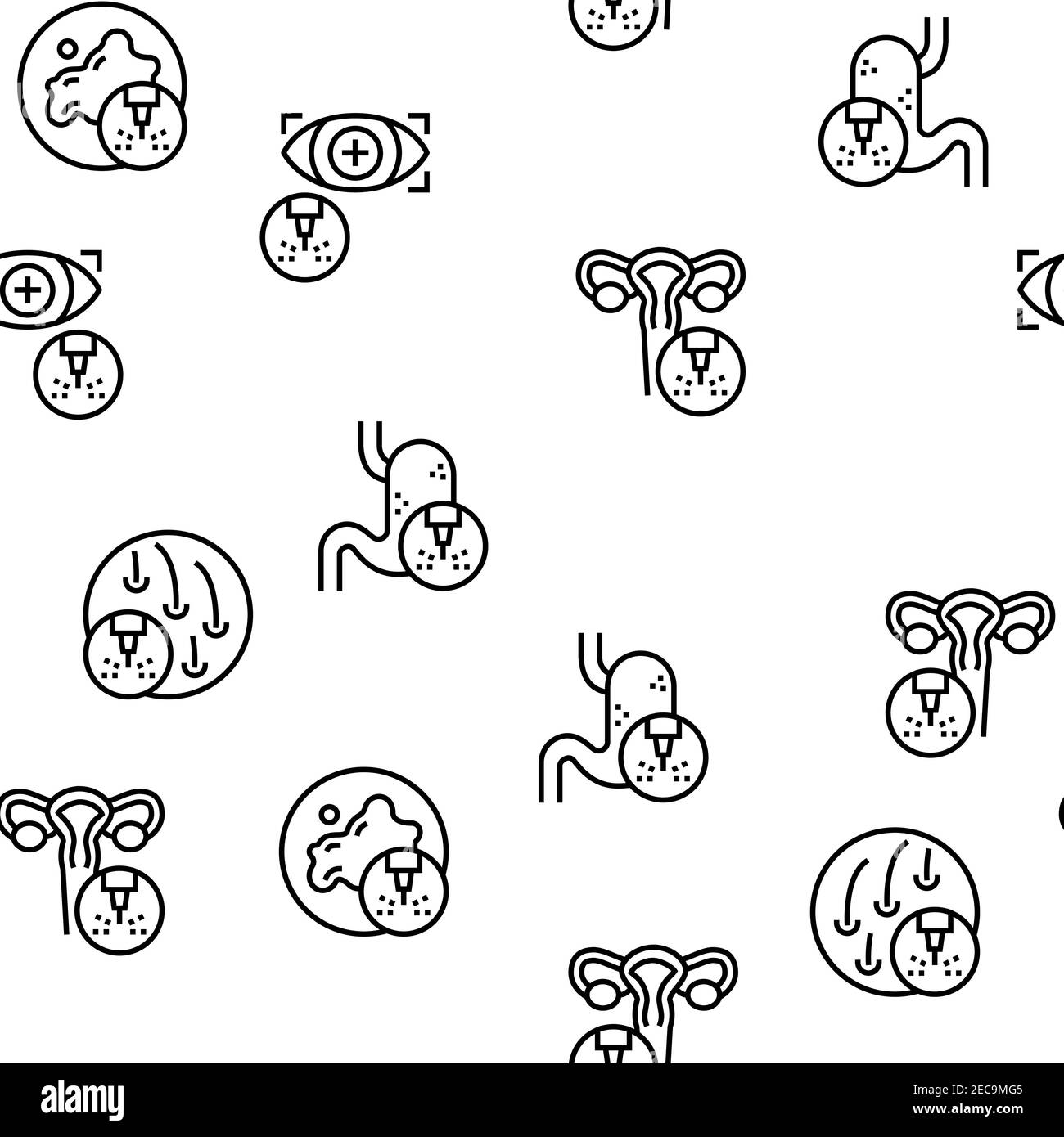 Laser Therapy Service Vector Seamless Pattern Stock Vector Image & Art ...