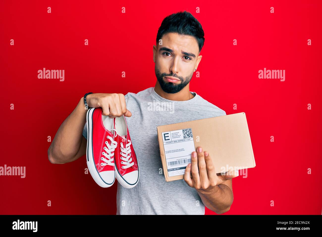 Crying arab courier hi-res stock photography and images - Alamy