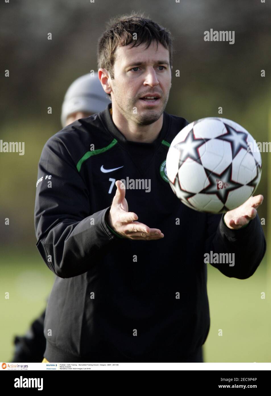 Soccer celtic training barrowfield training ground hi-res stock ...