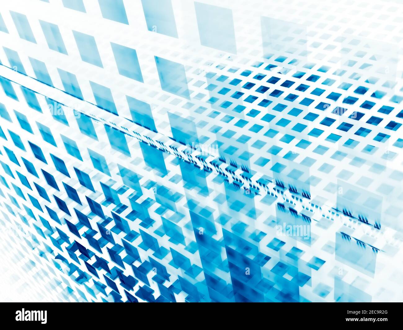 Blue rectangle abstract background hi-res stock photography and images ...