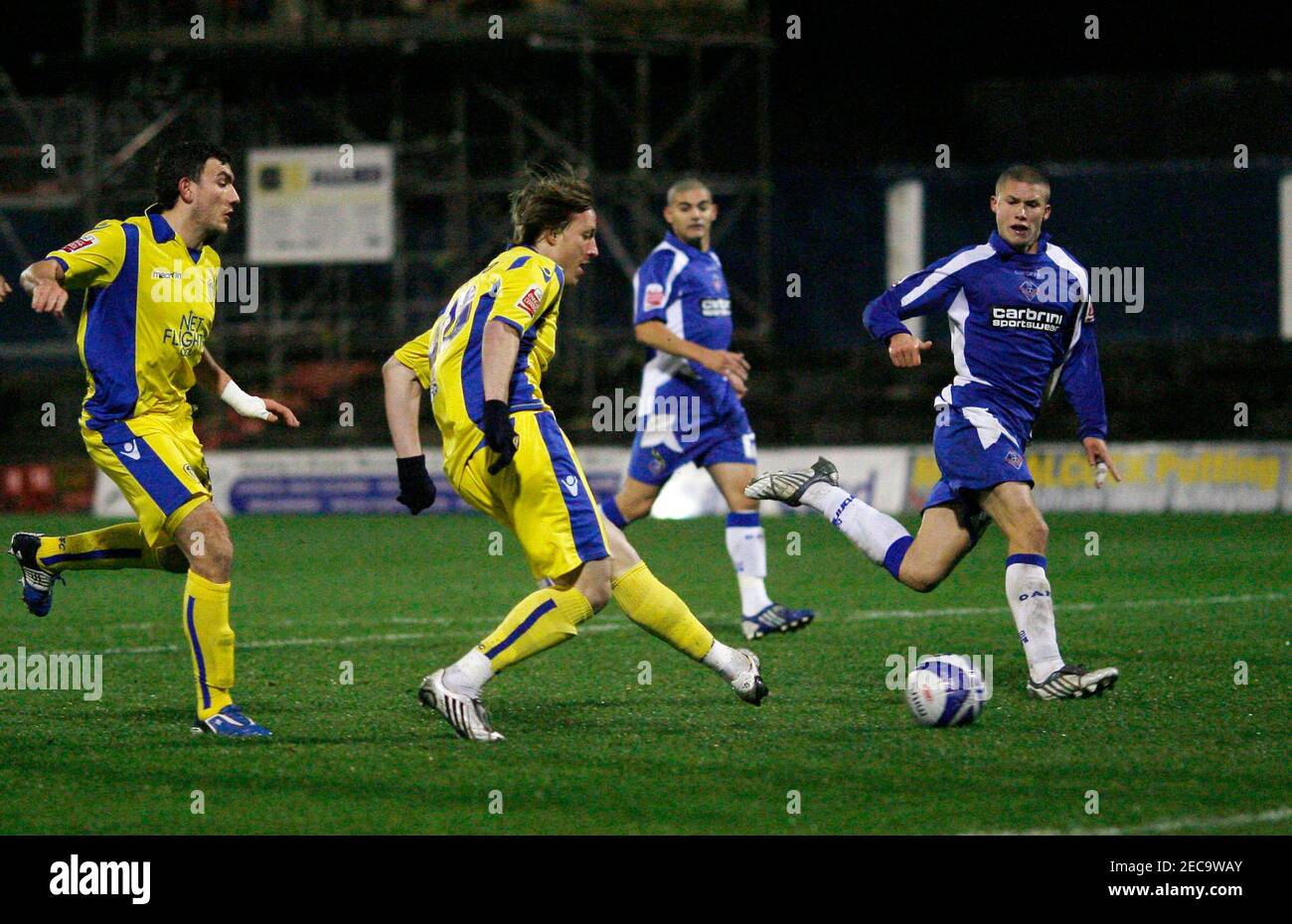 Leeds uniteds luciano becchio scores the second goal hi-res stock ...