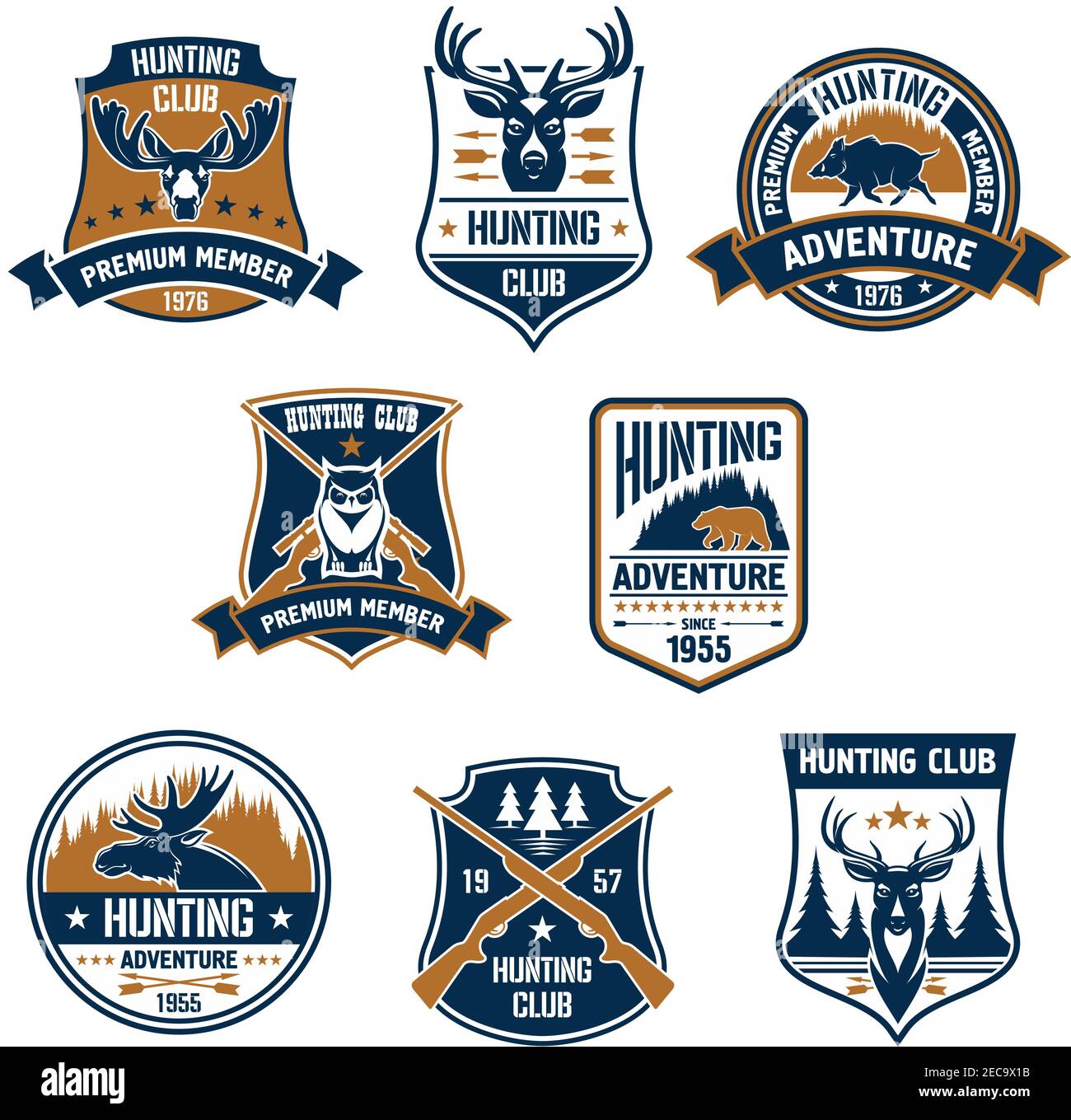 Rifles badge Stock Vector Images - Alamy
