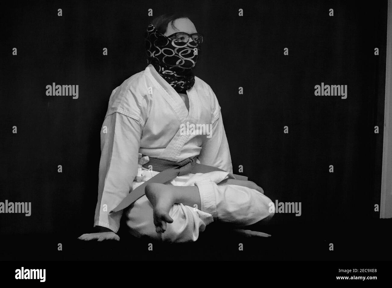 This action photo is of my daughter in her Karate class. Karate is a ...