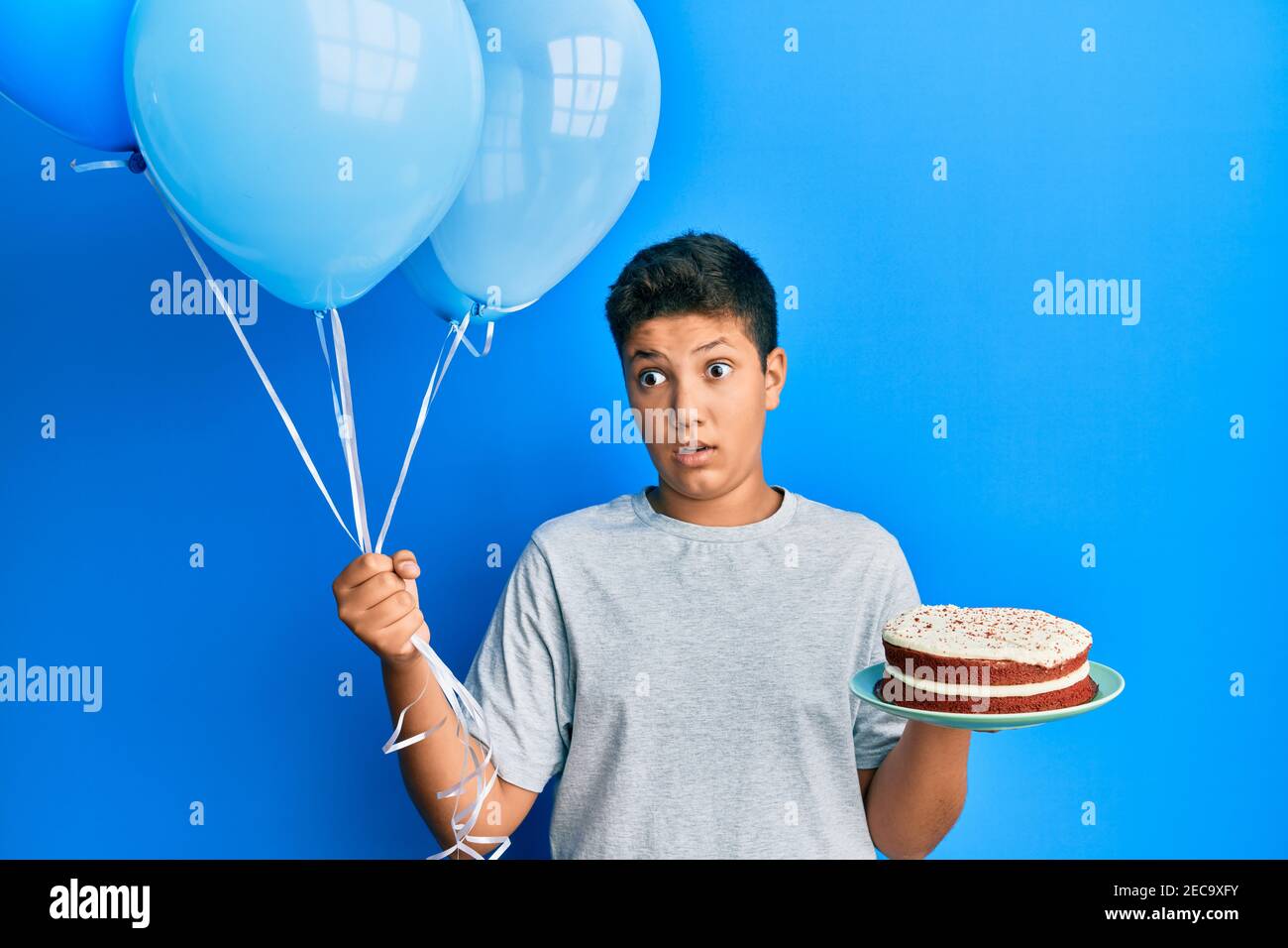 Surprised latin teen boy hi-res stock photography and images - Alamy