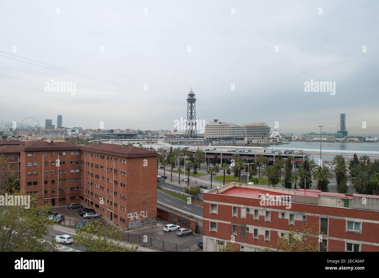 harbor area in Barcelona Spain Stock Photo - Alamy