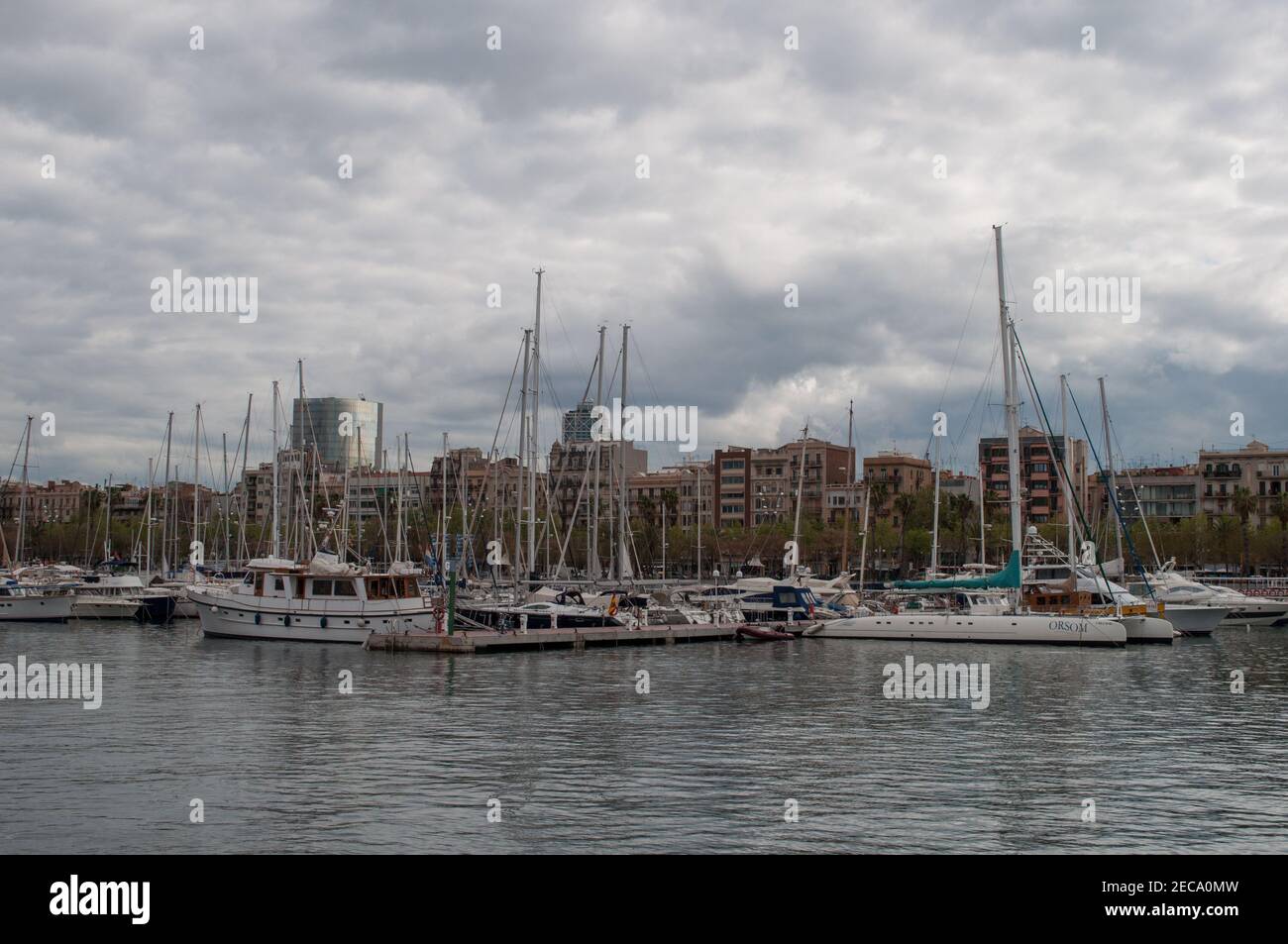 waterfront of Barcelona in spain Stock Photo - Alamy