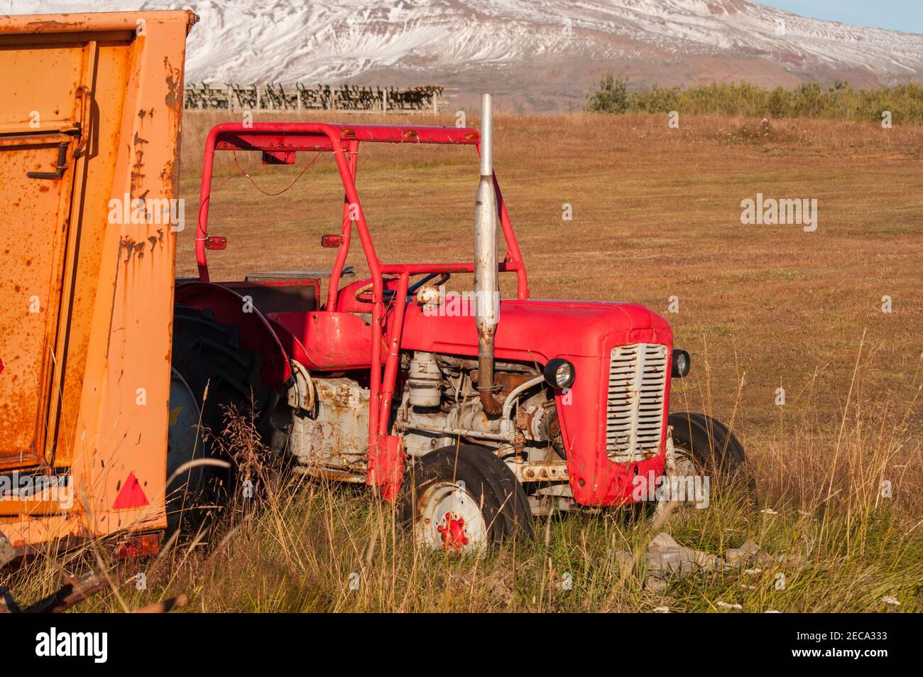 Old tractor in iceland hi-res stock photography and images - Alamy