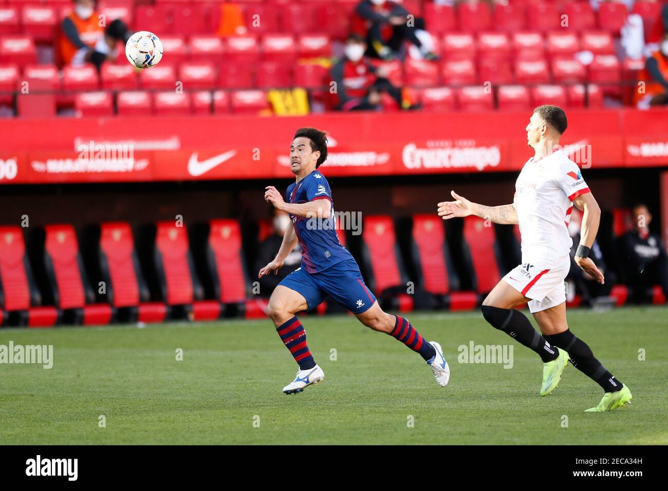 Sevilla, Spain. 13th Feb, 2021. Shinji Okazaki (Huesca) Football/Soccer ...