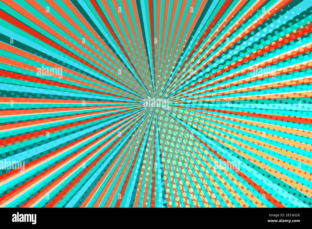 Striped colorful rays background. Pop art creative concept colorful ...