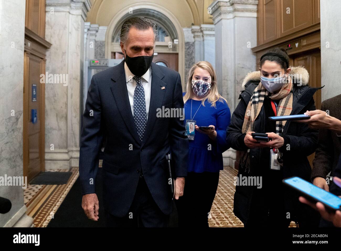 Washington, DC, USA. 13th Feb, 2021. Senator Mitt Romney, a Republican ...