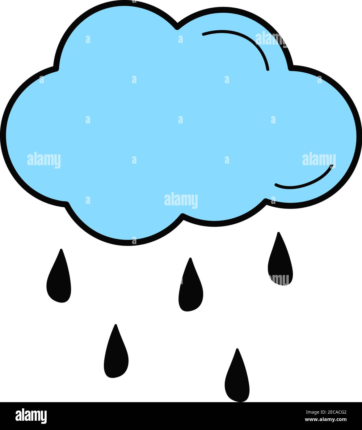 Cartoon Raindrops Background