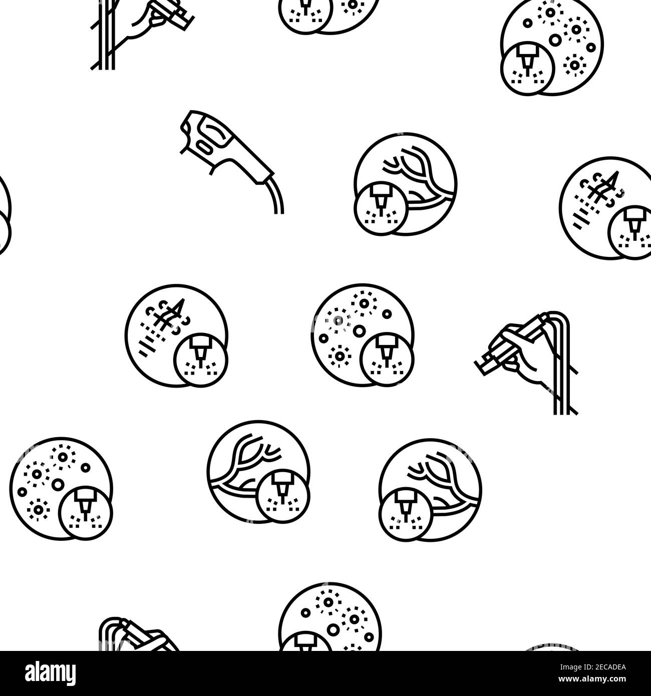 Laser Therapy Service Vector Seamless Pattern Stock Vector Image & Art ...