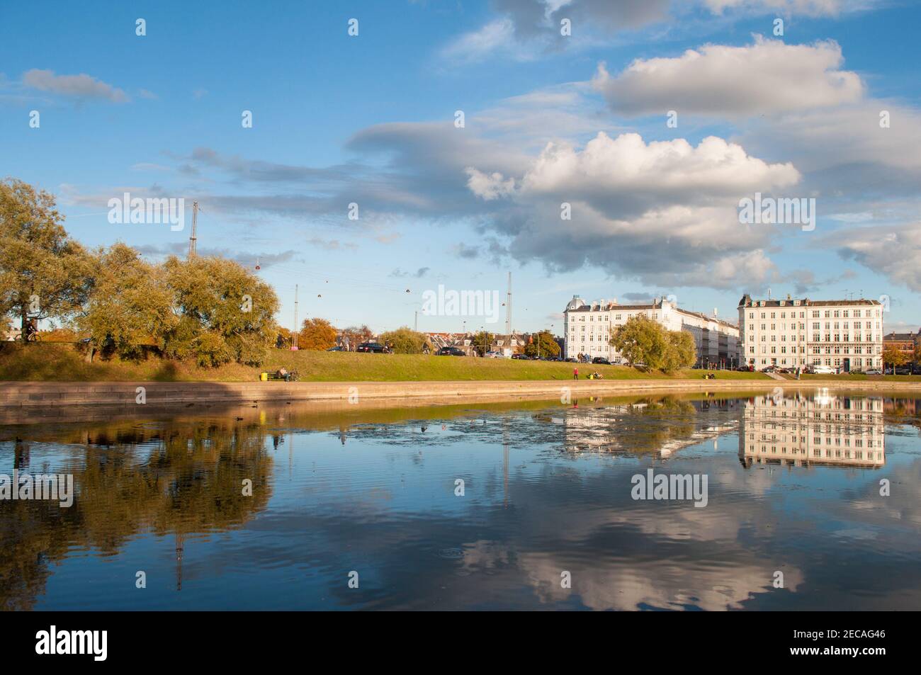the lakes in Copenhagen Denmark Stock Photo - Alamy