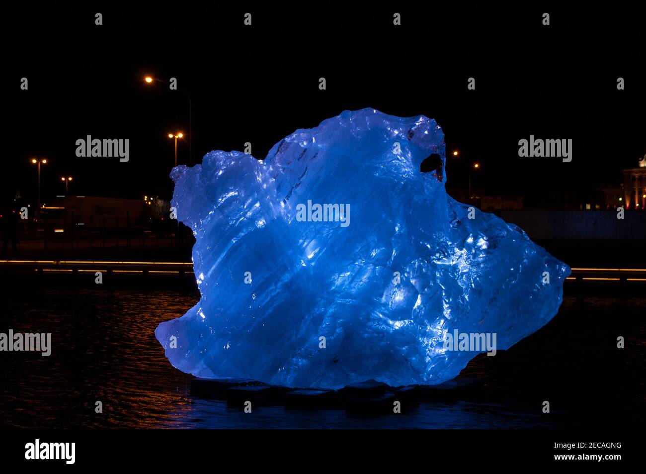 blue iceberg in Iceland Stock Photo - Alamy