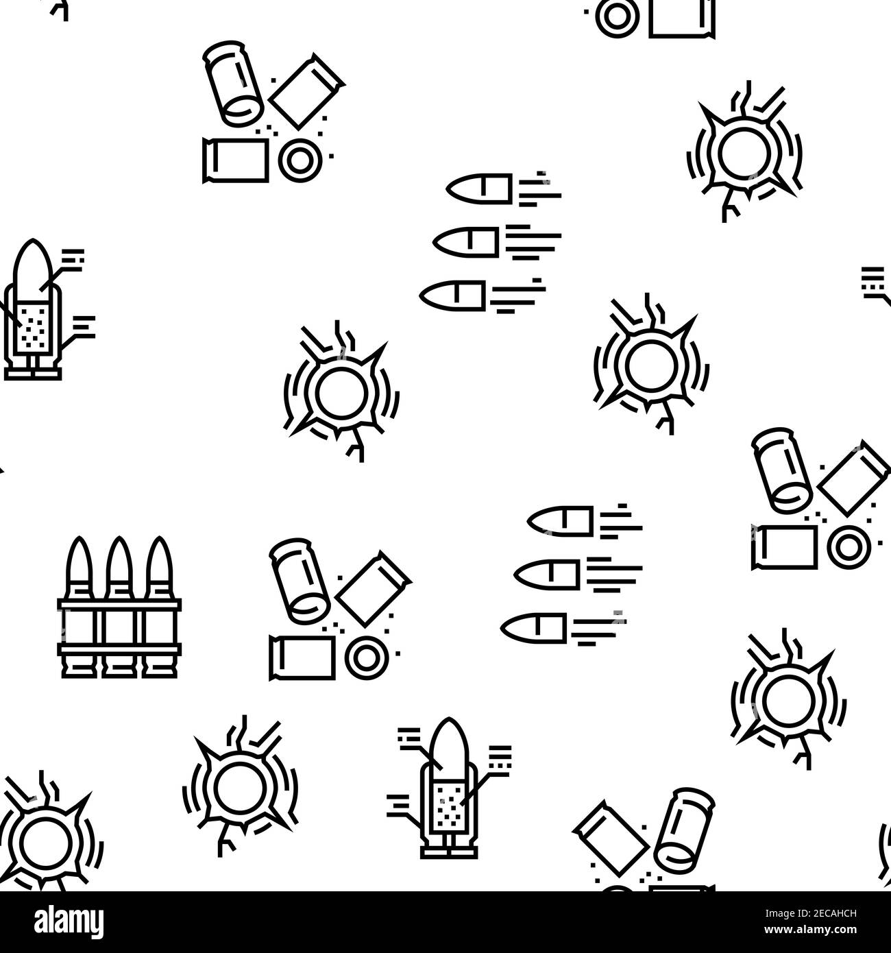 Bullet Ammunition Vector Seamless Pattern Stock Vector Image & Art - Alamy