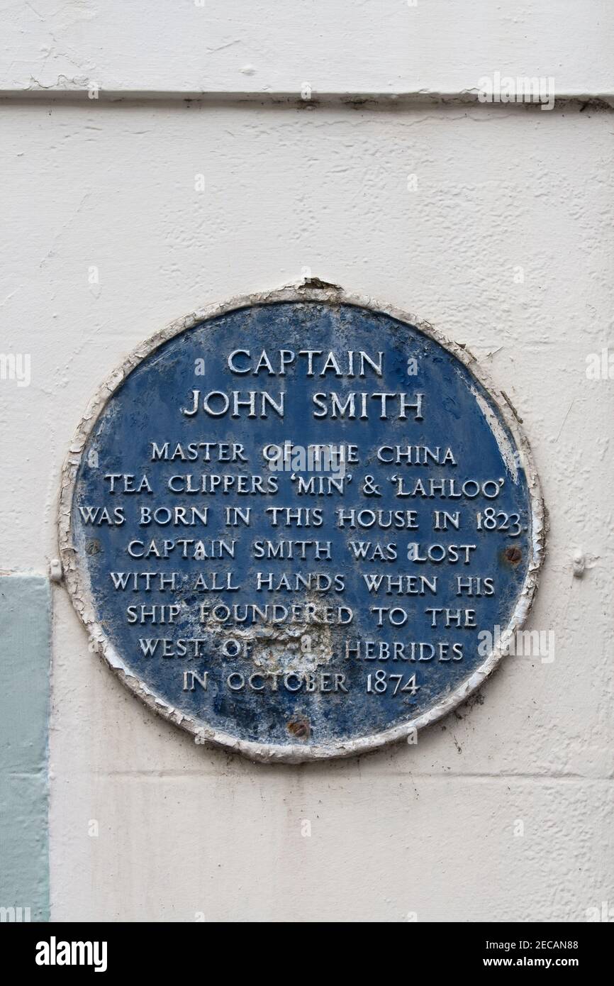 Captain John Smith. A commemorative plaque to the master of the tea ...